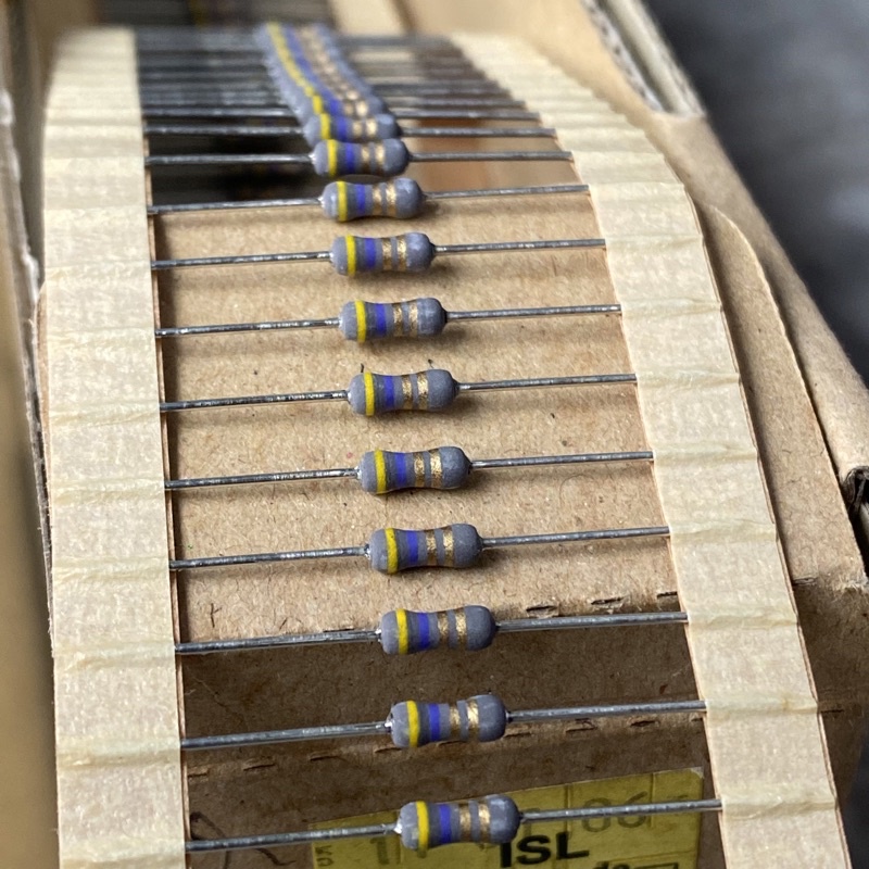 Jual resistor 4R7 1/2watt hitam original japan bodi kecil | Shopee ...