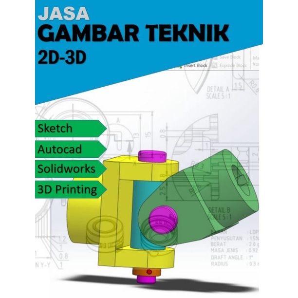 Jual Jasa Gambar Teknik 2D - 3D | Shopee Indonesia