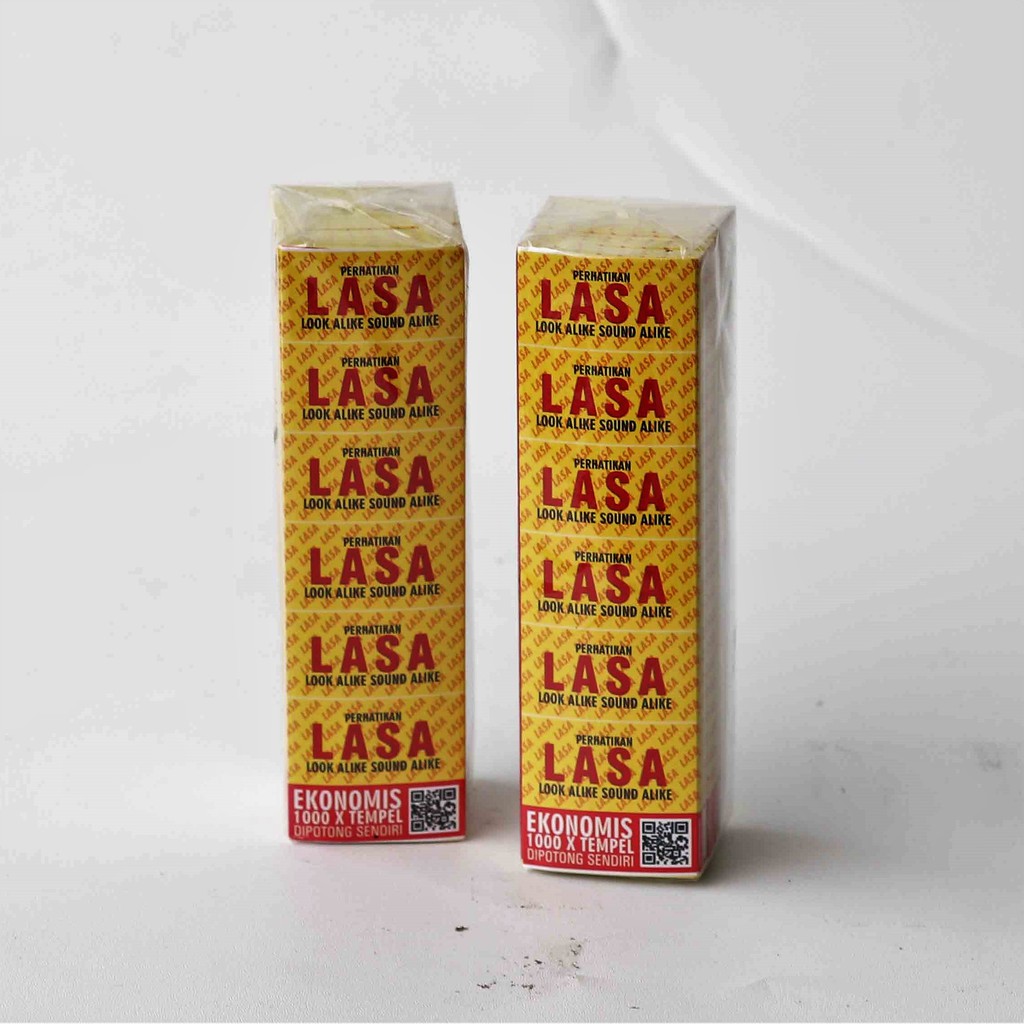 Jual Stiker Lasa, Paket Ekonomis 2000x Tempel, Stiker farmasi, Stiker ...