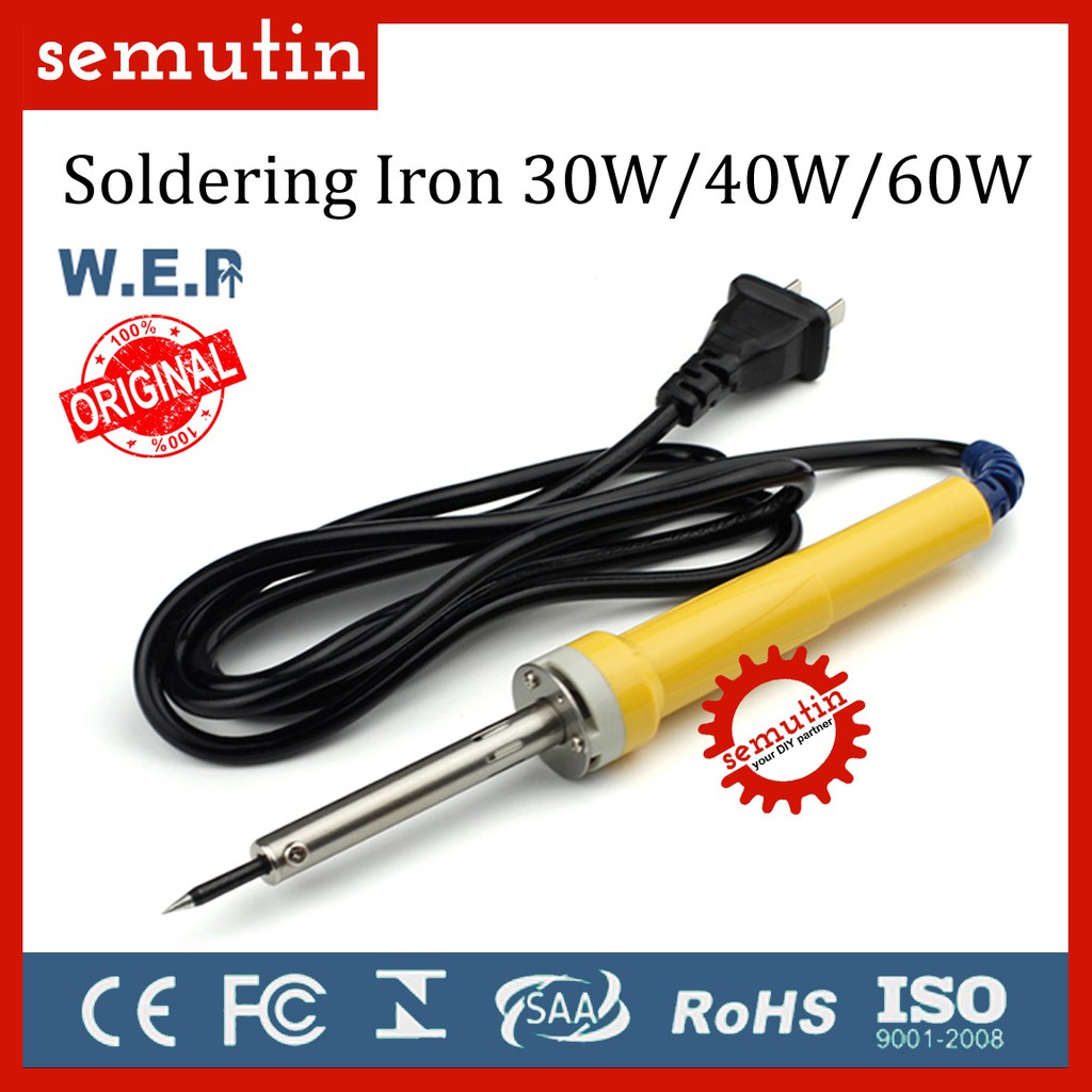Jual Solder Tangan WEP 830/840/860 ORIGINAL 30W 40W 60W / Soldering Iron Listrik Patri Elektrik ...