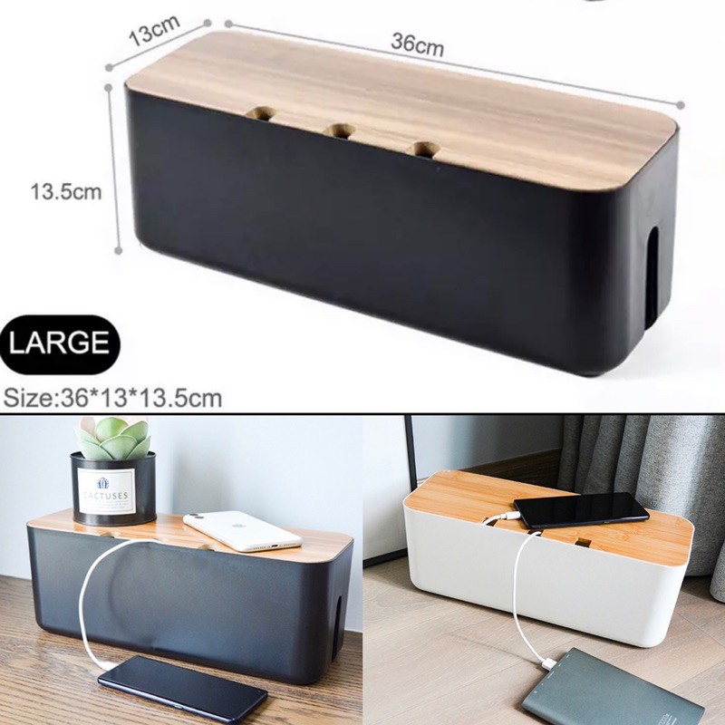 Jual PANACHE Big Size Cable Box Organizer Kotak Kabel Stop Kontak ...
