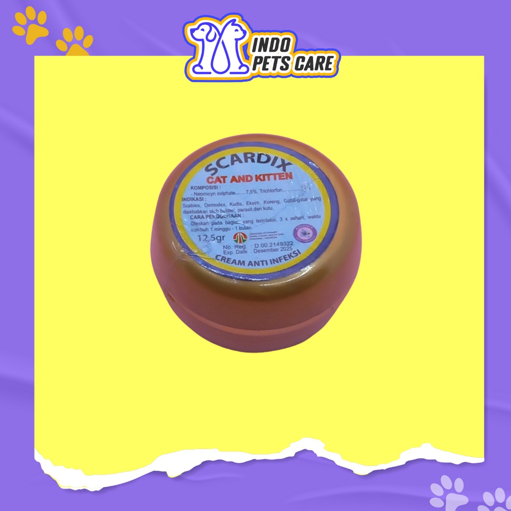 Jual OBAT GATAL KUCING - SCARDIX CAT SALEP 12.5 GRAM ORIGINAL - KRIM ...