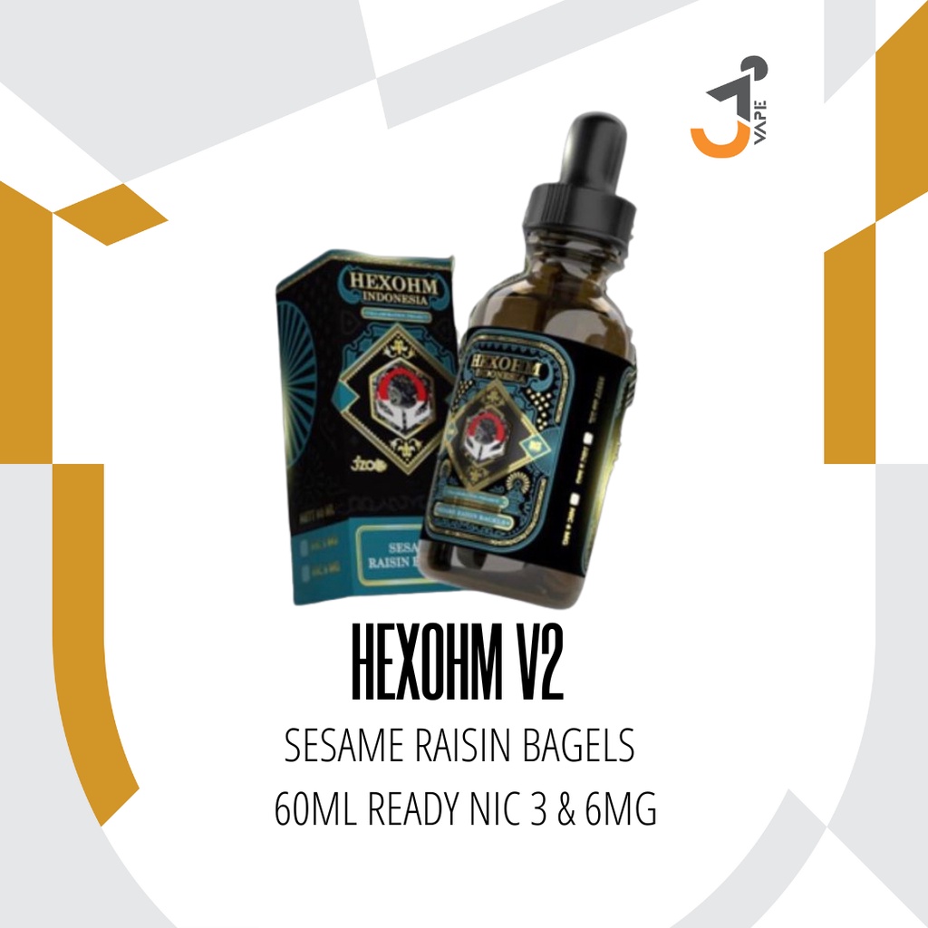 Jual HEXOHM V2 SESAME RAISIN BAGELS 60ML BY JZOO X HEXOHM INDONESIA E ...