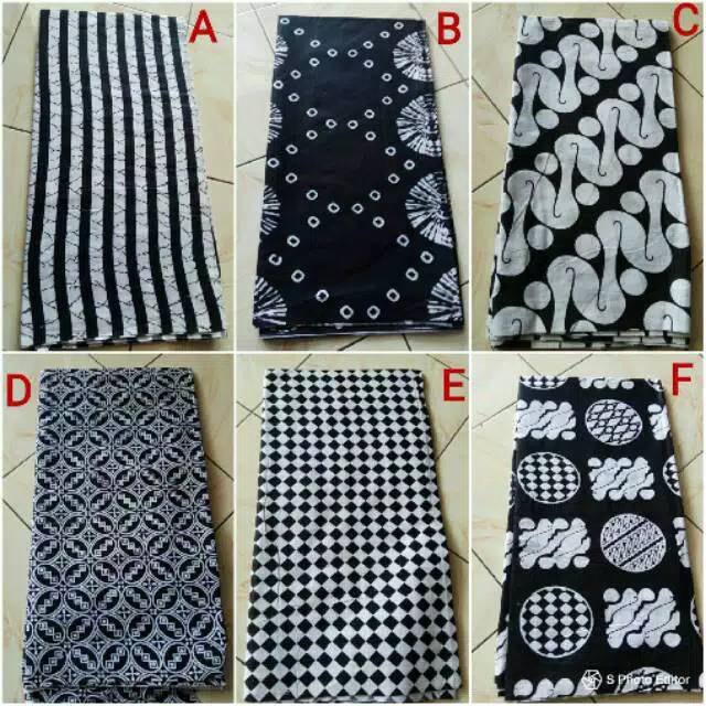 Jual Cf kain batik monochrome indigo batik printing garutan murah batik ...