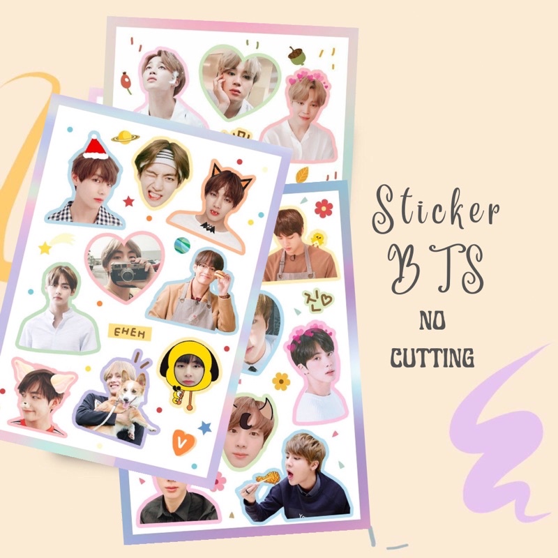 Jual Stiker BTS | sticker set NO CUTTING | Shopee Indonesia