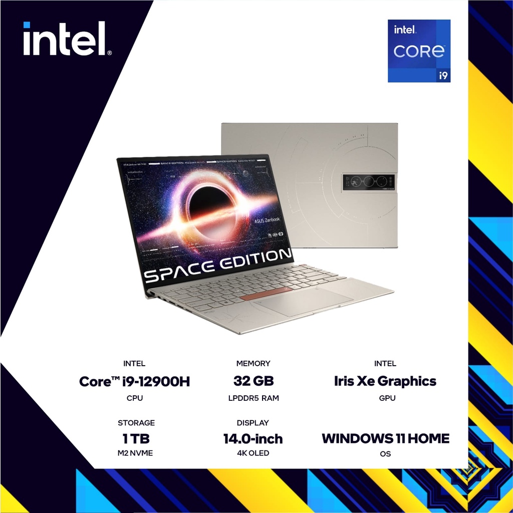 Jual Asus Zenbook 14x Oled Space Edition Ux5401zas I9 12900h 32g 1tb 4k