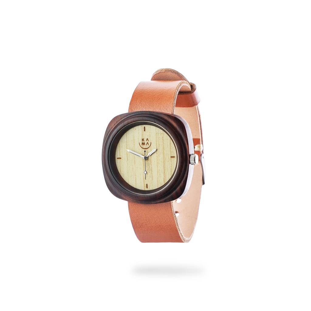 Jual Kama Watch 2.0 Jam Tangan Kayu Sonokeling Dial Putih Indonesia ...