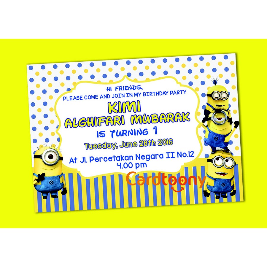 Harga Undangan Minions Terbaru Nov 2025 | BigGo Indonesia