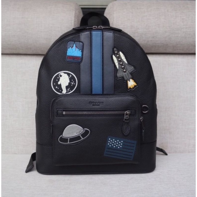 Jual Coach Space Nasa Backpack Leather Black | Shopee Indonesia