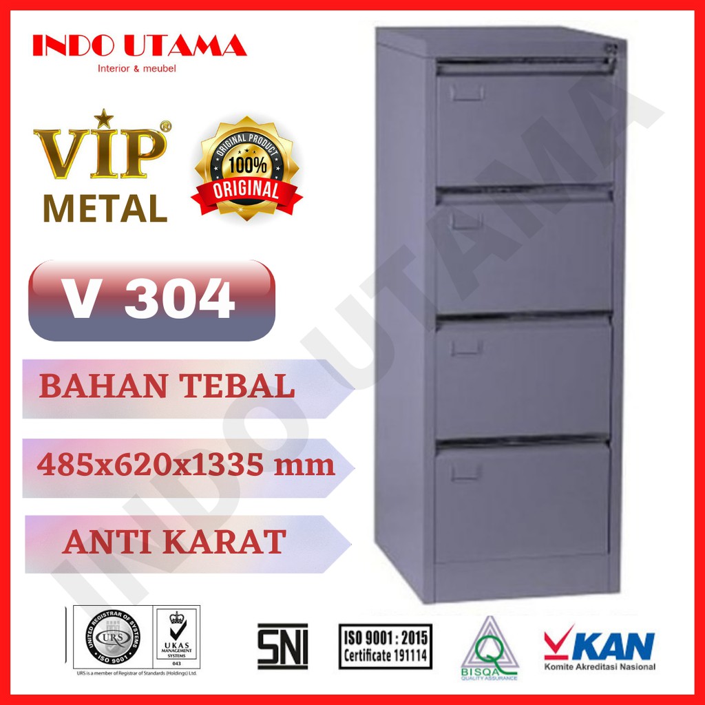 Jual LEMARI LACI ARSIP BESI FILLING CABINET LOKER LOCKER VIP V 304 ...