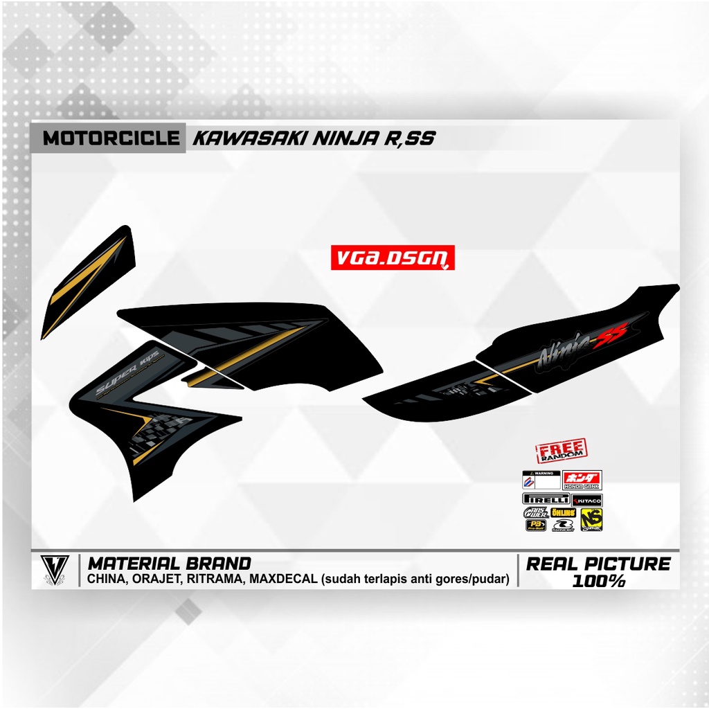 Jual stiker ninja r cotum ninja ss tahun 2014 | Shopee Indonesia