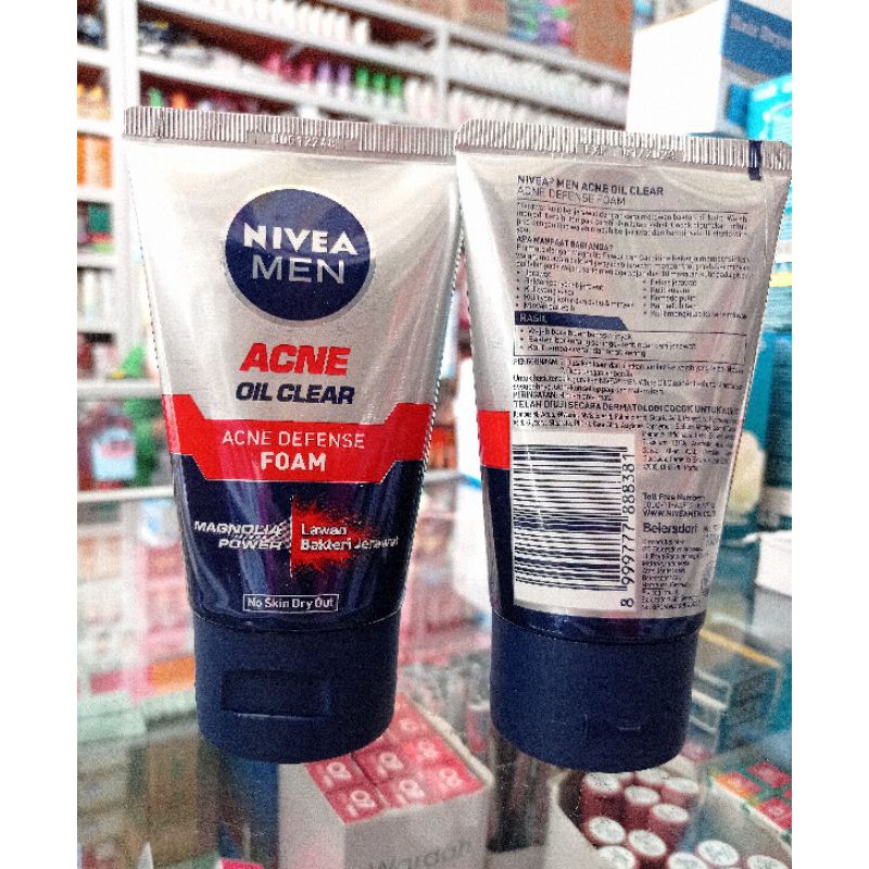 Jual NIVEA MEN ACNE OIL CLEAR ( merah ) 100ml | Shopee Indonesia