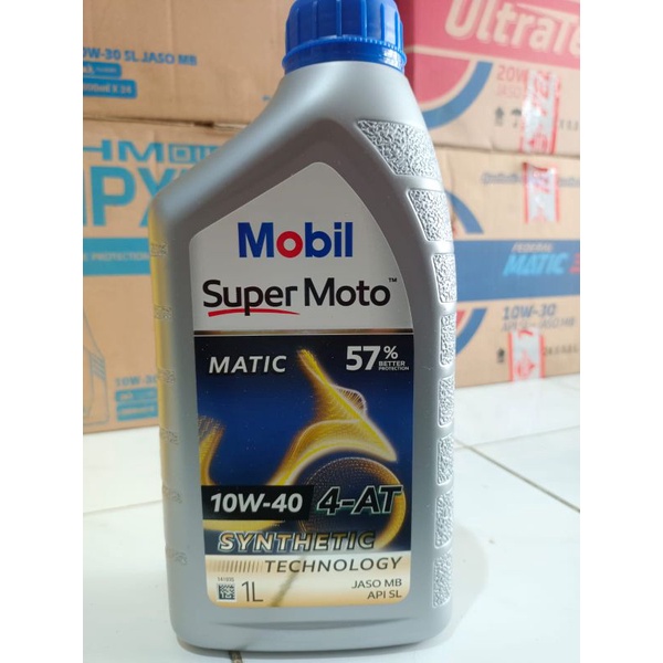 Jual Mobil1 Super Moto Matic 10W-40 4-AT SYNTHETIC 1Liter | Shopee ...