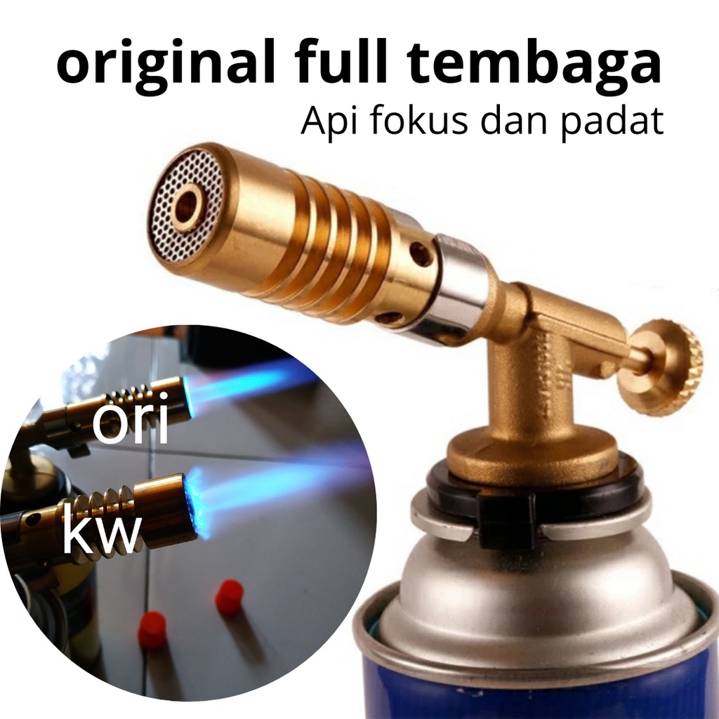 Jual Flame gun premium bahan full tembaga, torch manual, alat bakar las ...