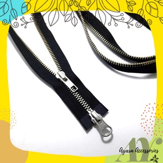Jual RESLETING ZIPPER SLETING JAKET YKK BESI NEKEL 2 KEPALA NO 5 PANJANG 70 CM Indonesia|Shopee ...