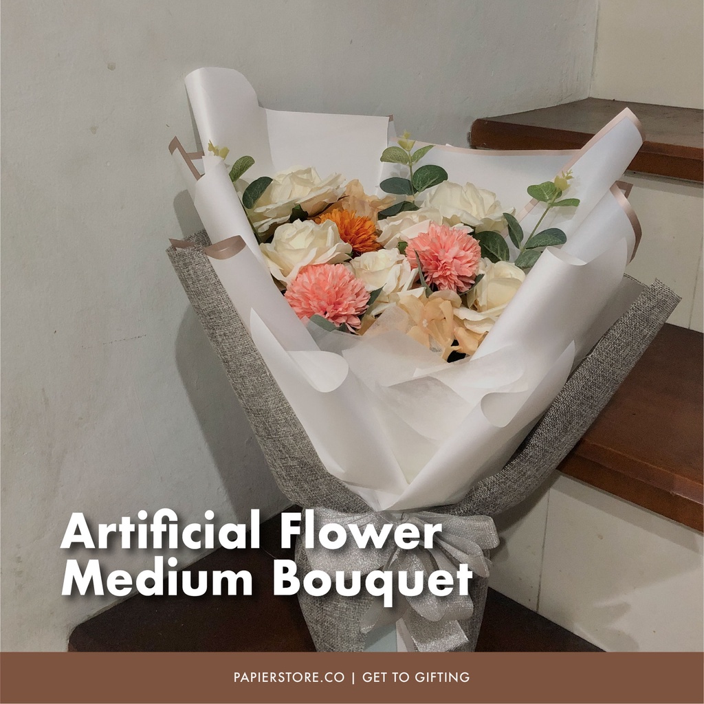 Jual Artificial Mix Flower Bouquet/ Buket Bunga Graduasi/ Ulang Tahun ...