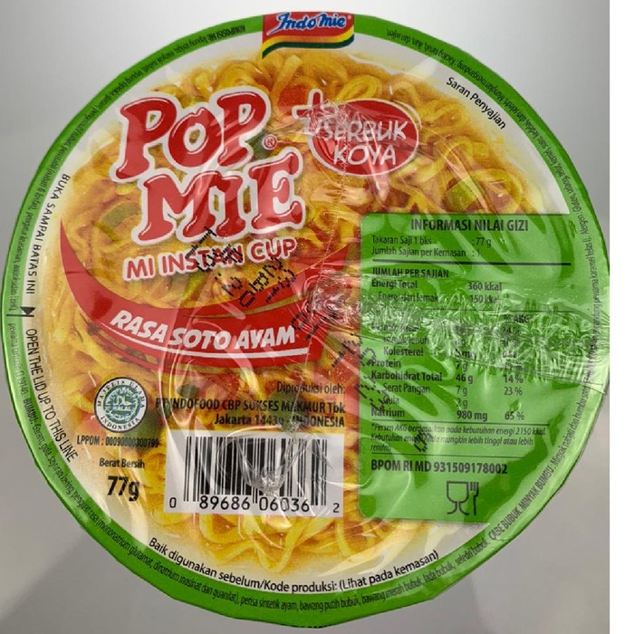 Jual POP MIE RASA SOTO AYAM 77g / MIE INSTAN | Shopee Indonesia