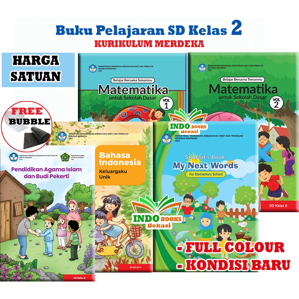 Jual Buku Paket Kelas 2 SD Kurikulum Merdeka / Sekolah Penggerak - Diknas | Shopee Indonesia