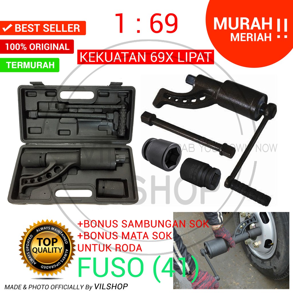 Jual KUNCI RODA PUTAR 21x41 / KUNCI RODA TRUCK TRUK / LABOR SAVING ...