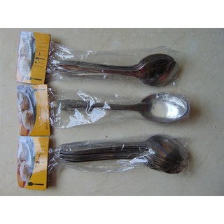Sendok Makan Stainless 1 Lusin 12 Pcs Murah Aman | Shopee Indonesia