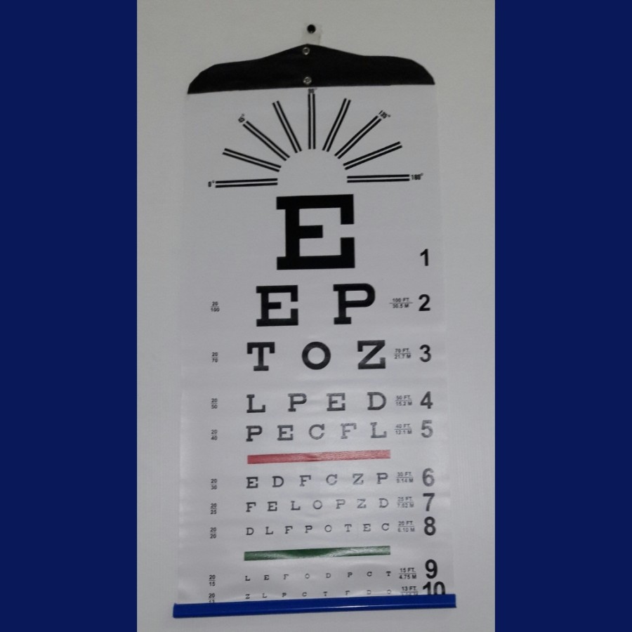 Test Chart Snellen Rating / Tes Kesehatan Mata | Shopee Indonesia