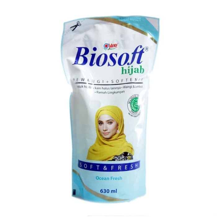 Jual SS | YURI BIOSOFT HIJAB PEWANGI + SOFTENER REFIL 630ML | Shopee Indonesia