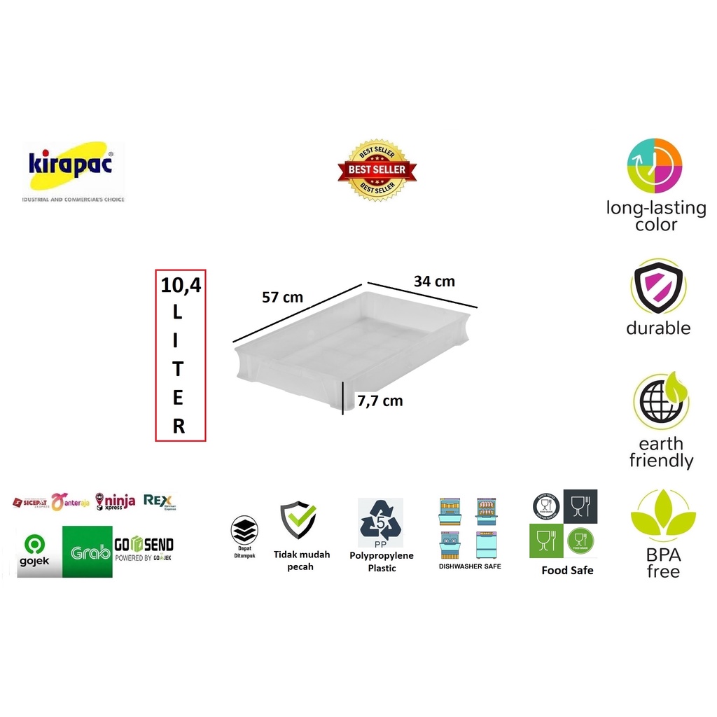 Jual Kirapac Bread Box 7104 - Container Roti Serbaguna | Shopee Indonesia