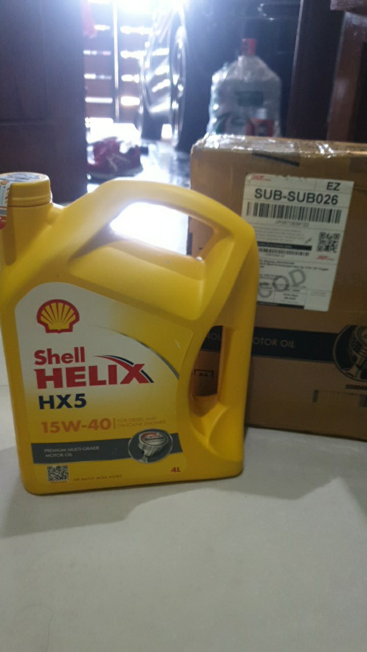 SHELL HELIX HX5 SAE 15W-40 4 Liter | Shopee Indonesia