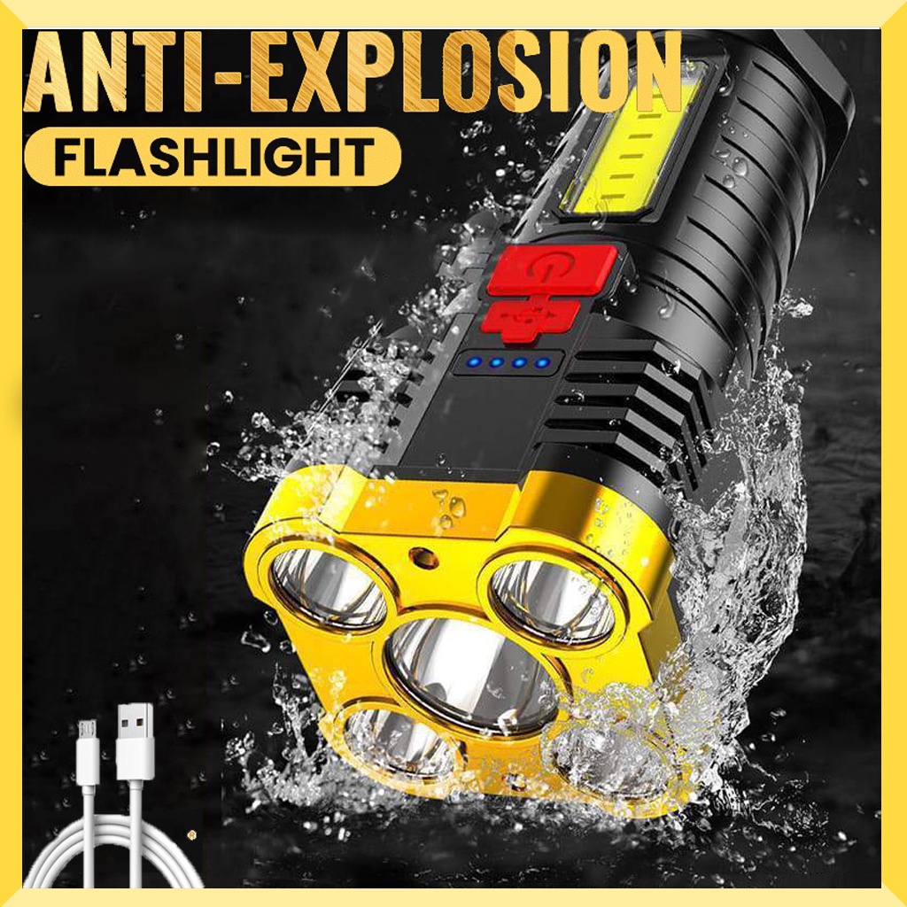 Jual Lampu Senter LED Penta-core super Terang Multifungsi luar ruangan ...