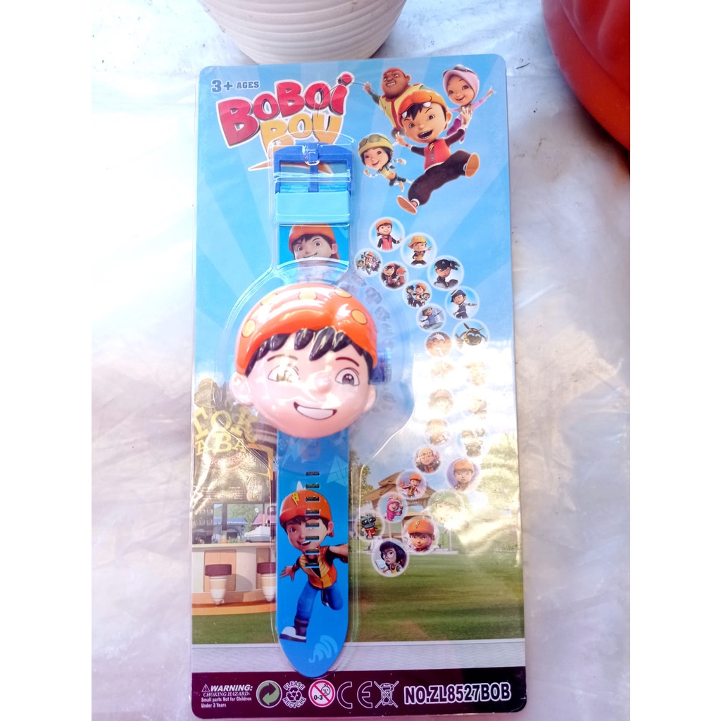 Jual Jam Tangan Proyeksi Boboi Boy / Jam Tangan Proyektor Karakter ...