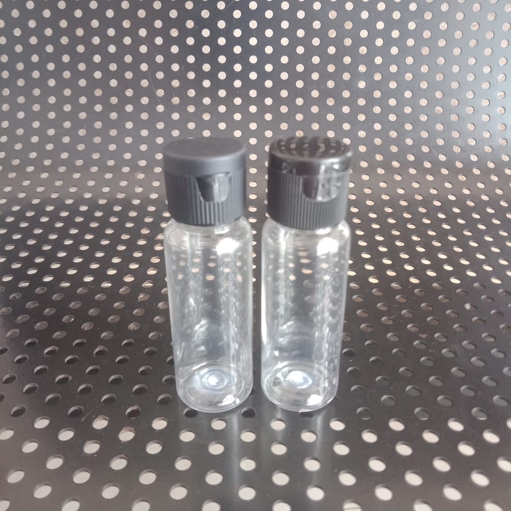 Jual Botol kemasan Fliptop 20ml hitam body natural | Shopee Indonesia