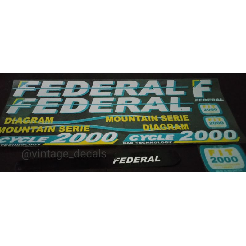 Jual sticker federal DIAGRAM mountain serie Indonesia|Shopee Indonesia