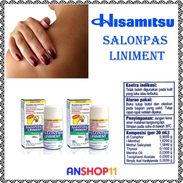Jual salonpas cair liniment Paket 2 x 30 ml cair 50 ml untuk nyeri otot ...