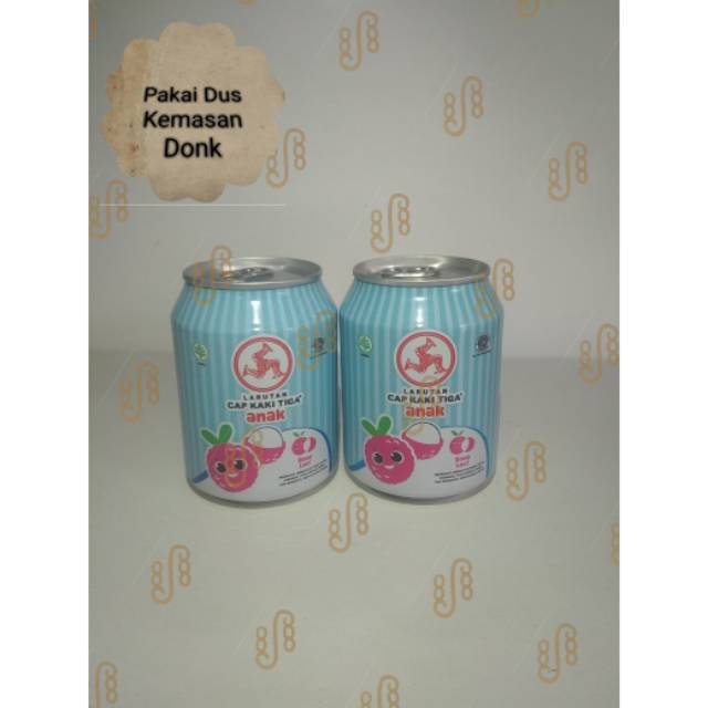 Larutan anak cap kaki tiga kaleng 250 ml | Shopee Indonesia