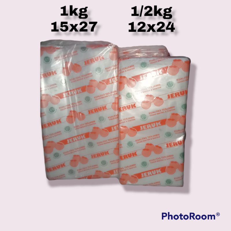 Jual PLASTIK PE merk Jeruk uk 12x24, 15x27 cm | Shopee Indonesia