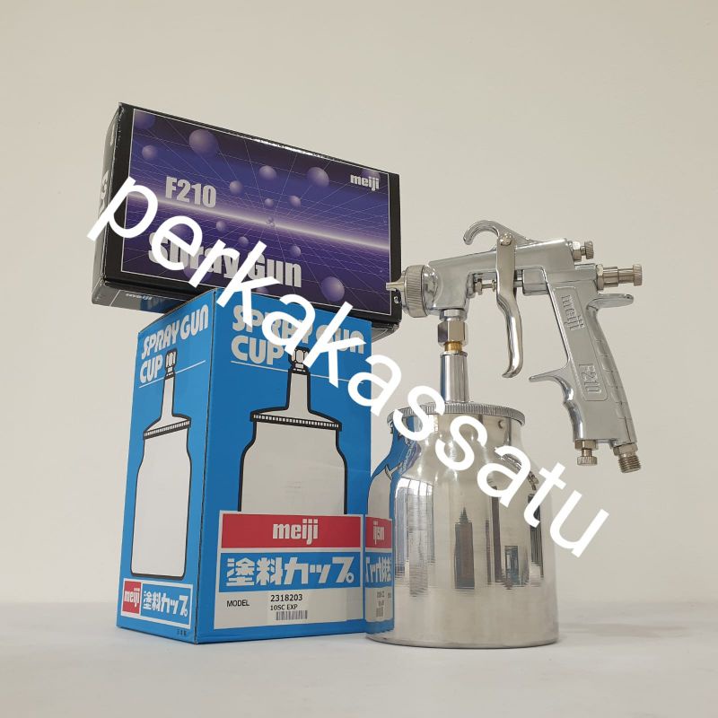Jual SPRAY GUN MEIJI F210 + 10SC TABUNG BAWAH ASLI JEPANG MADE IN JAPAN | Shopee Indonesia
