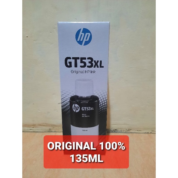 Jual Tinta Printer Original HP GT 53XL Black 135ml For Ink Tank / Smart ...