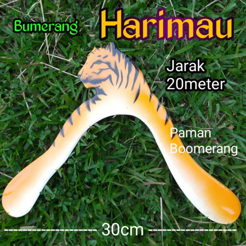 Jual Bumerang Outdoor Boomerang Harimau jarak 30 Meter Indonesia|Shopee ...
