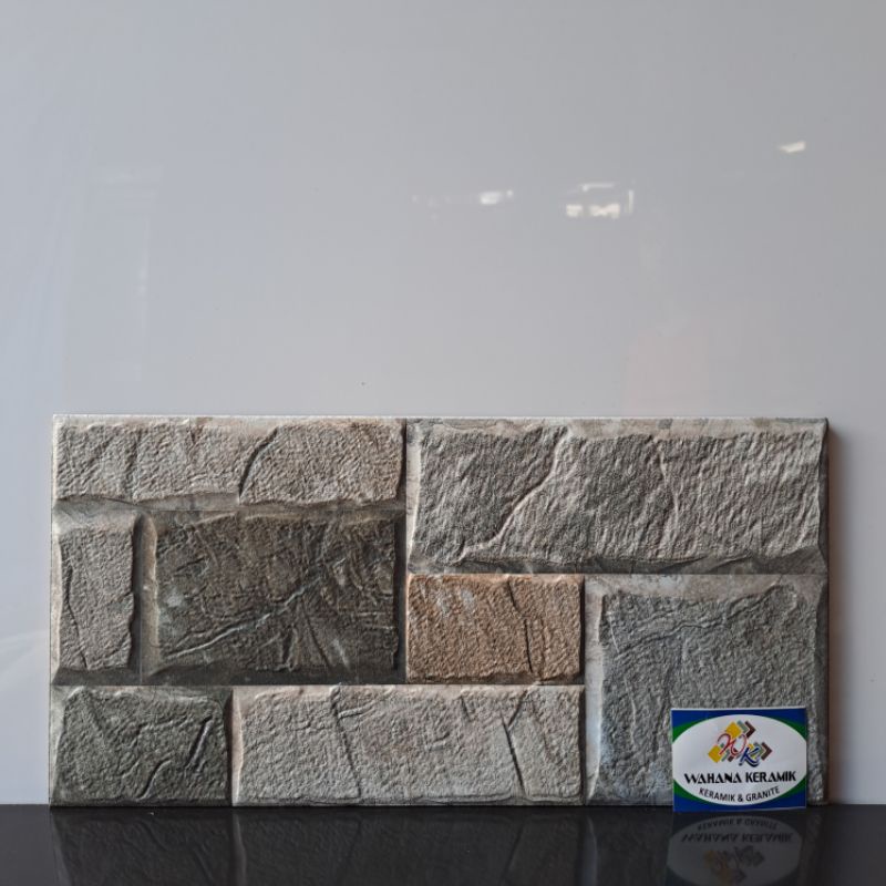 Jual keramik dinding motif batu alam timbul / dinding teras / dinding ...