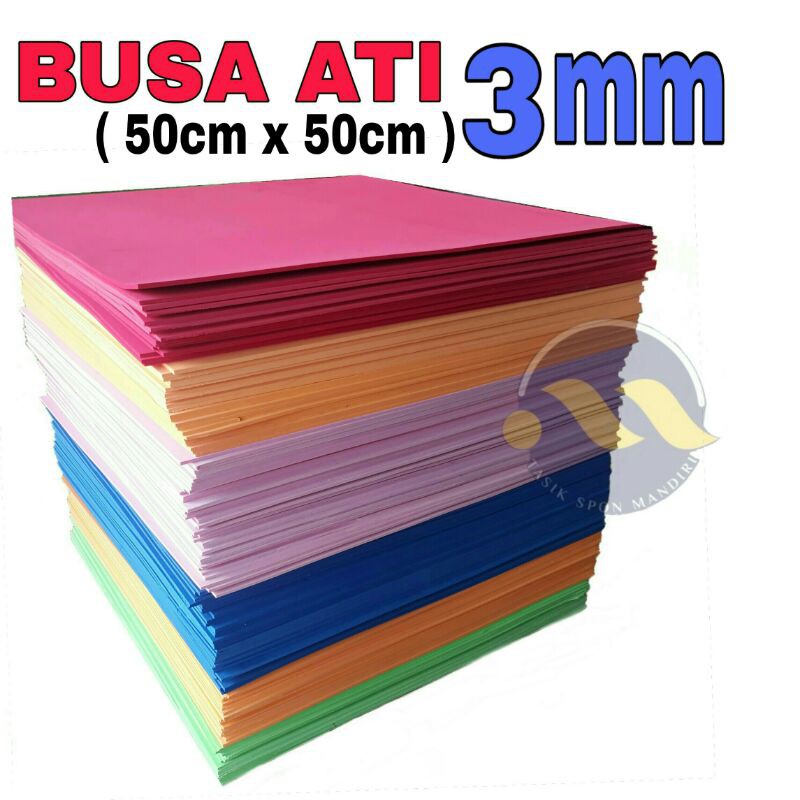 BUSA ATI 3MM 60cm X 50cm / BUSA HATI / EVA SPON | Shopee Indonesia