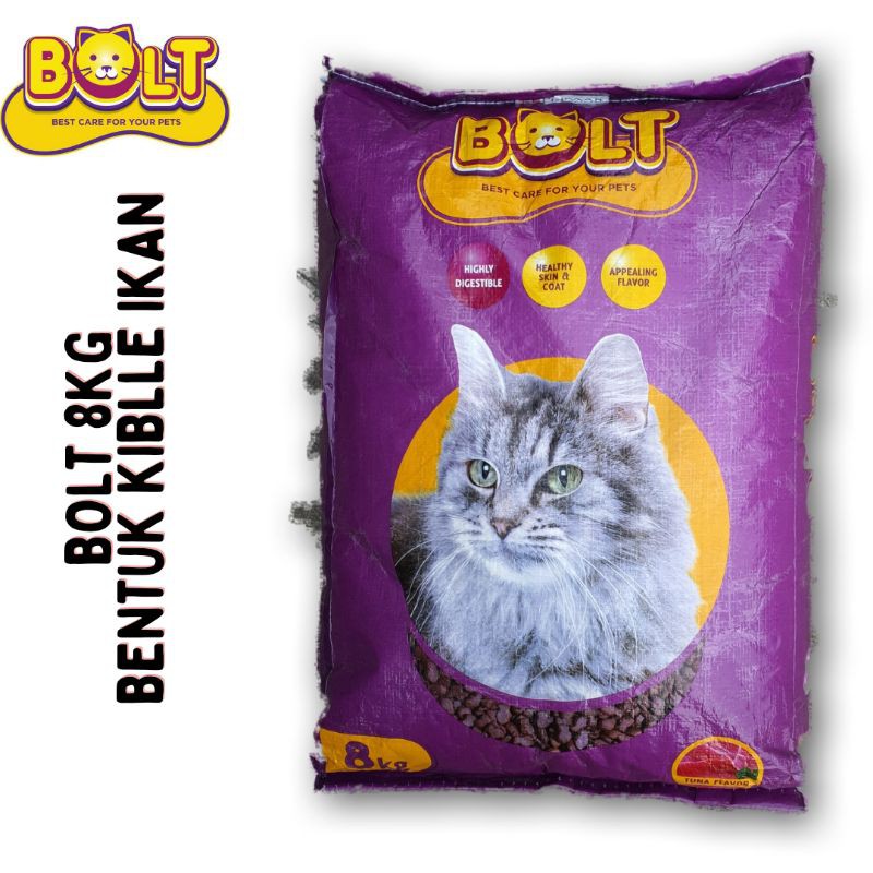 Jual Bolt Cat 8kg - Makanan Kucing Kitten dan Dewasa Karungan Cat Food ...