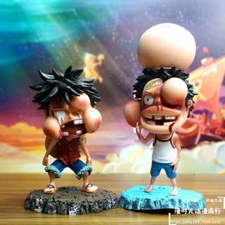 Jual One Piece Luffy Muka Wound Bonyok Lucu Kocak Aneh Action Figure ...