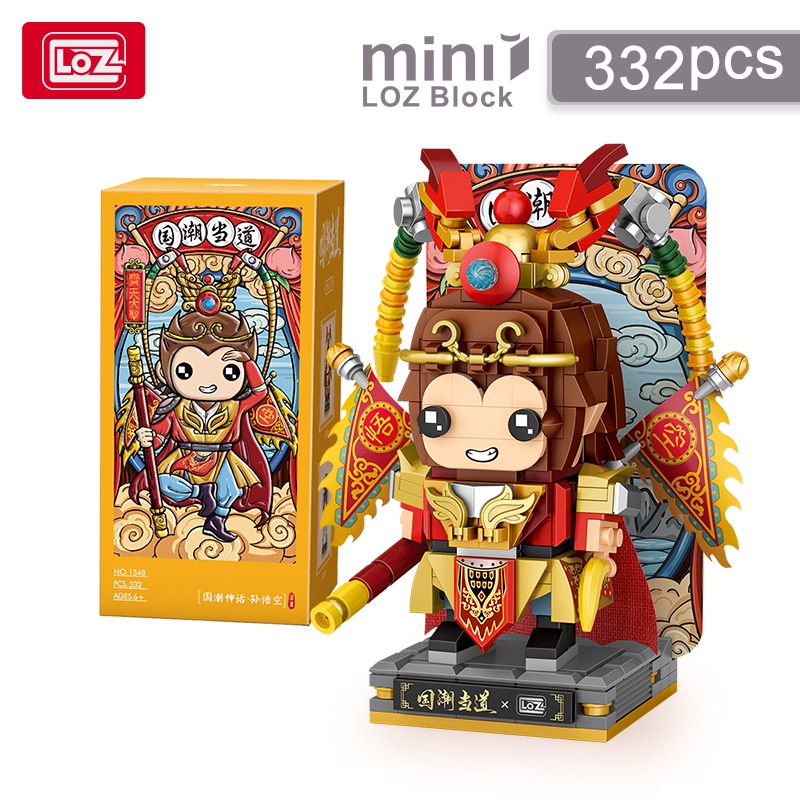 Jual Nano Block Loz 1348 - Monkey King SunGoKu Kids Mini Block ...