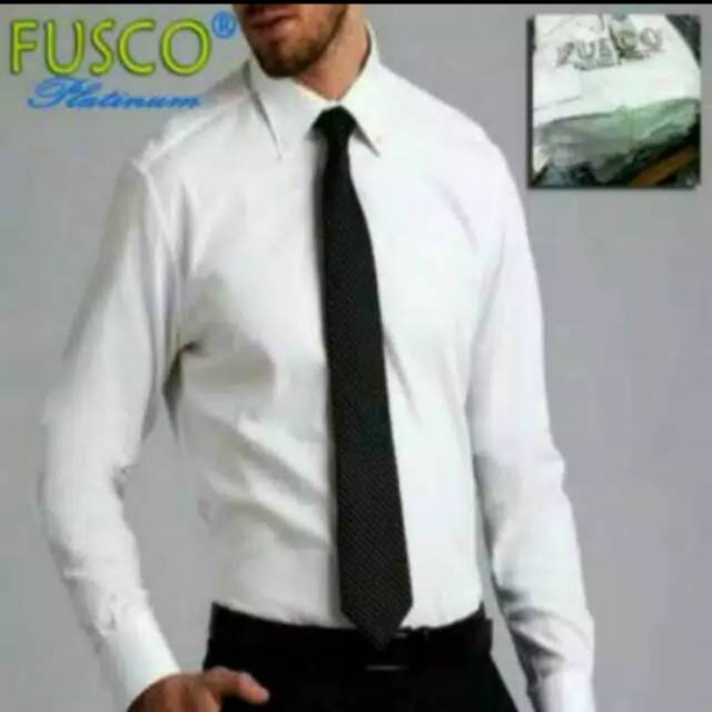 Jual PAKET HEMAT : KEMEJA PUTIH dan DASI HITAM POLOS Indonesia|Shopee ...