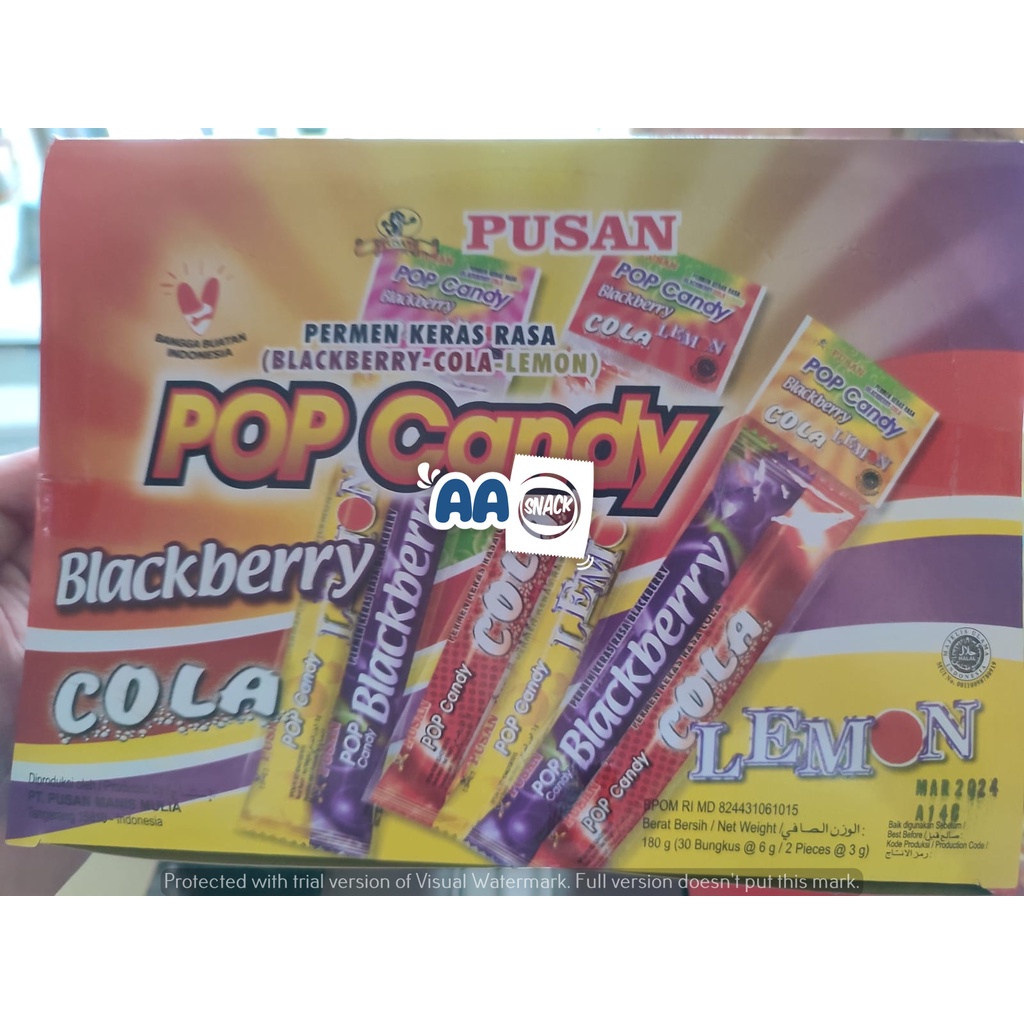Jual PERMEN PUSAN POP CANDY ISI 30 X 6 GRAM | Shopee Indonesia