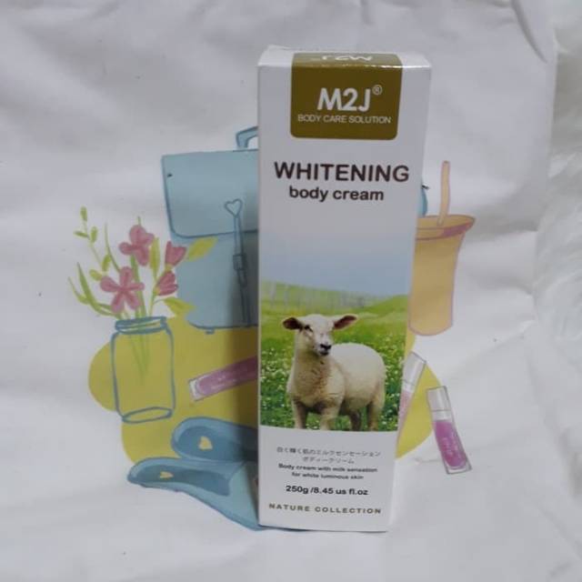 Jual M2J Whitening Body Cream (body bleaching) 250 ml | Shopee Indonesia