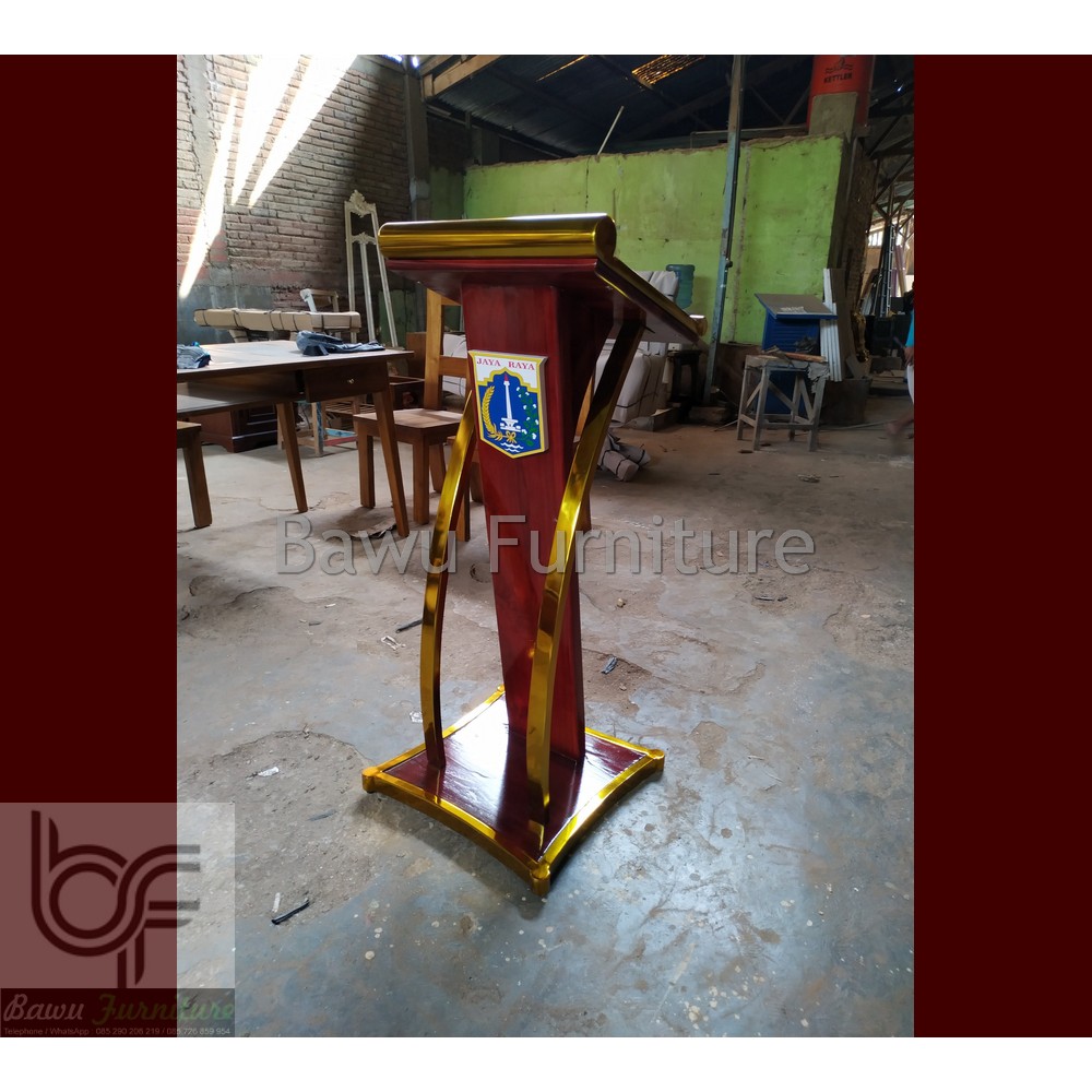 Jual Contoh Podium Pidato Produk Mebel Jepara Atau Model Mimbar Pidato ...