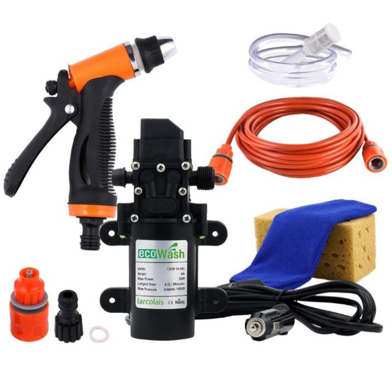 Jual pompa air 12V 70W lengkap dengan kepala semprot | Shopee Indonesia