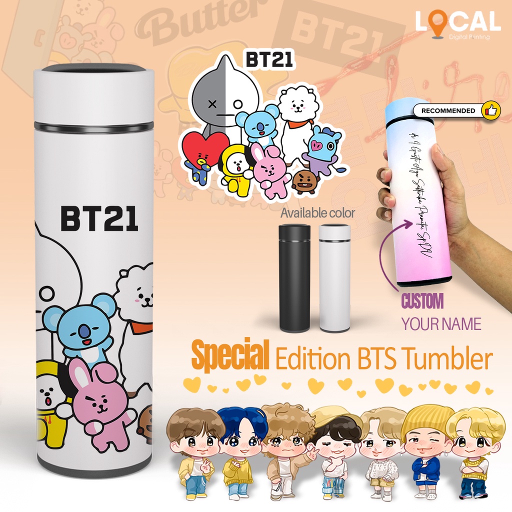 Jual TUMBLER BOTOL SAKURA BTS BT21 CUSTOM UV PRINT - Local Print ...