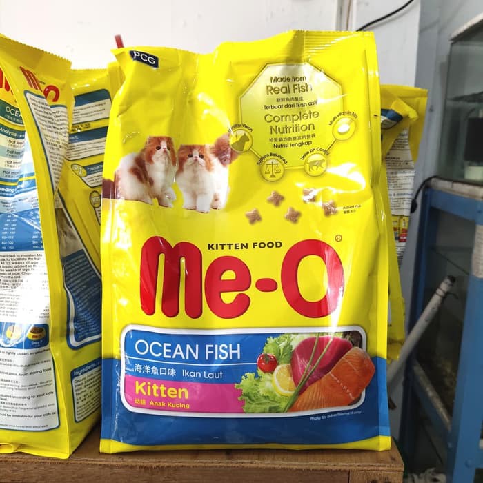 Jual Makanan Kucing Meo Pelet Me-o Kitten Ocean Fish Flavour 1,1 kg ...